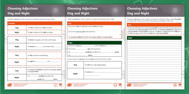 Adjectives Descriptive Writing KS2 Activity | Twinkl