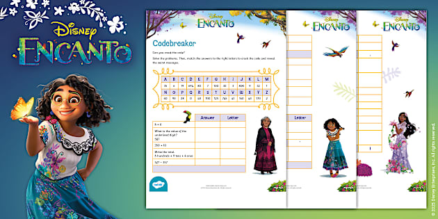 Encanto Printable Worksheet for 3rd-5th Grade | Twinkl USA