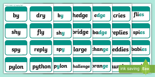Twinkl Phonics - KS1 - Level 6 - Double-Sided - Word - Cards