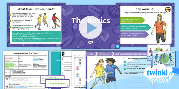 The Basics - Year 3 PE Invasion Games Lesson (Teacher-Made)