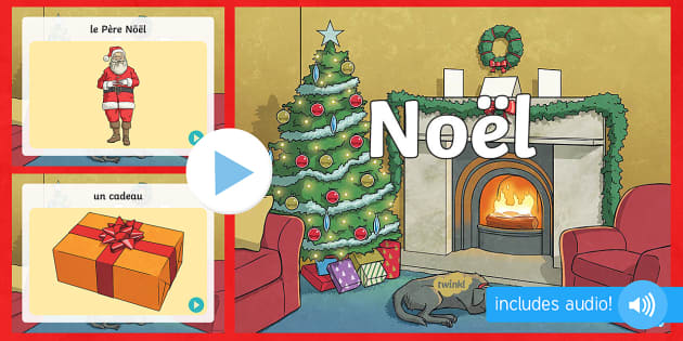 French Festive Words PowerPoint