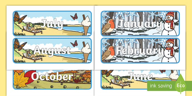 Months Of The Year With Seasons Posters öğretmen Yaptı