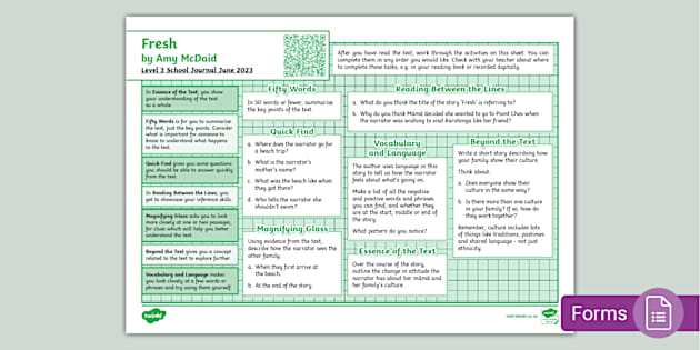 * NEW * Level 3 June 2023 School Journal Follow-Up: Fresh
