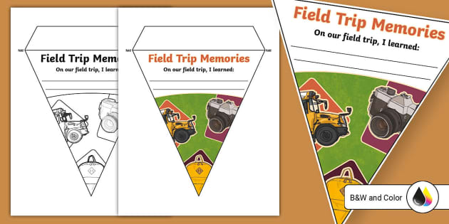 Field Trip Memories Writing Prompt Bunting (Teacher-Made)