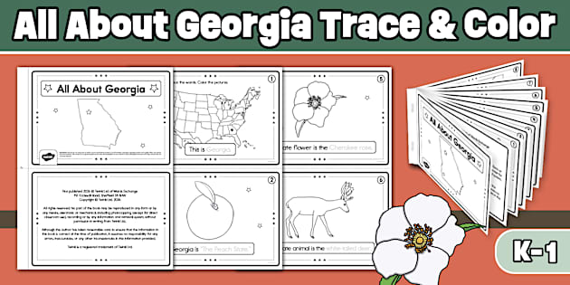 All About Georgia Trace & Color Printable Book