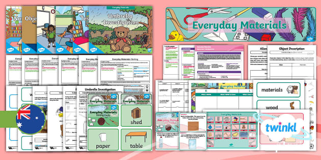 Year 1 Science Everyday Materials Unit Pack (teacher made)