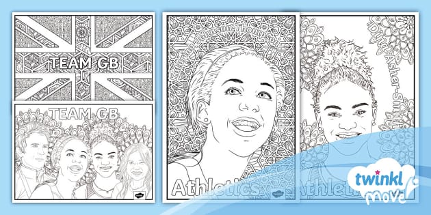 Tokyo Olympics (Summer 2021) - Support Team GB Mindfulness Colouring Pages