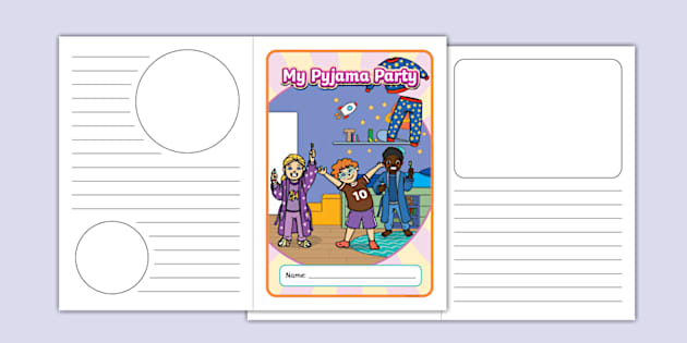 My Pyjama Party Journal Writing Frame (teacher made)