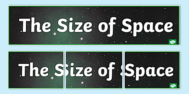 The Size of Space Display Banner