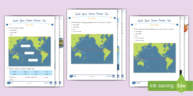 Earth Space Science Practice Test | Science | Space | Twinkl