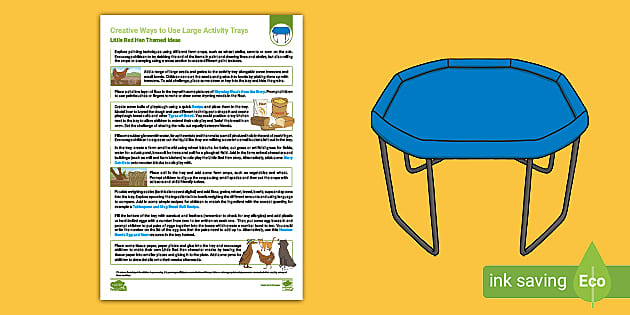 EYFS Activity Tray Little Red Hen Ideas (teacher made)