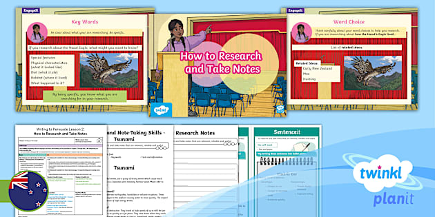 Phase 2 Writing Lesson: How to Research and Take Notes