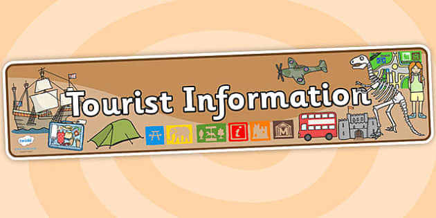Tourist Information Role Play Display Banner (teacher made)
