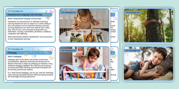 EYLF Terminology Cards (teacher made) - Twinkl