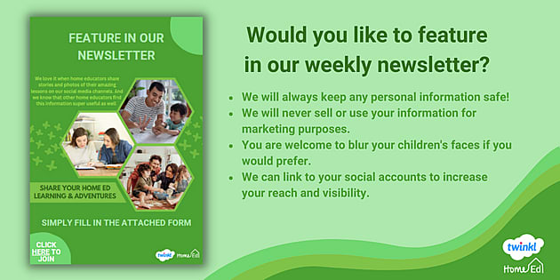 Home Education Newsletter Permission Form