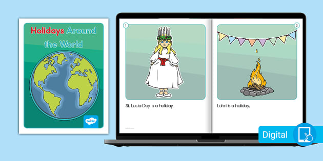 Holidays Around the World Emergent Reader eBook - Twinkl
