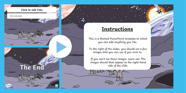 FREE! - Space Themed Editable PowerPoint Template