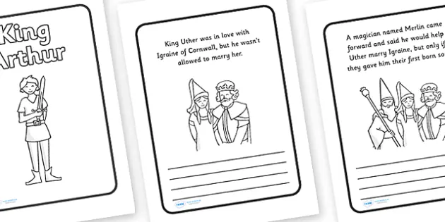 King Arthur Round Table Coloring Pages