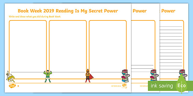 Book Week 2019 Description Differentiated Worksheets