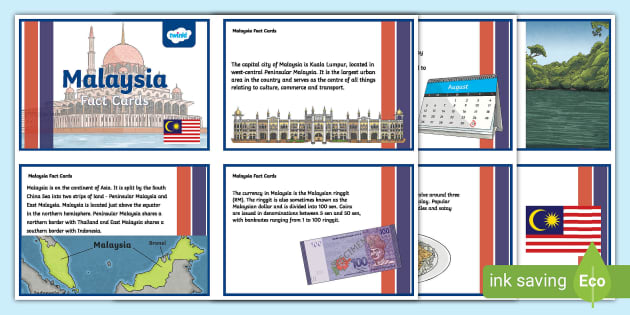 KS2 Malaysia Fact Cards - Twinkl - Geography - Twinkl