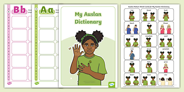 Auslan Nature Word Cards For My Auslan Dictionary - Twinkl