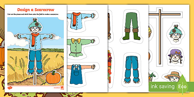 Scarecrow Cutting Skills Activity (teacher made)