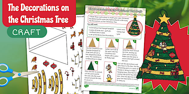 The Decorations on the Christmas Tree Craft Activity