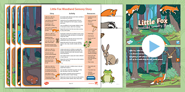 Little Fox Woodland Sensory Story Resource Pack | Twinkl