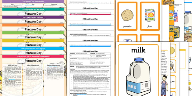 EYFS Pancake Day Lesson Plan Enhancement Ideas and Resource Pack