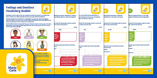 FREE! - Marie Curie: Feelings and Emotions Vocabulary Mat and Booklet