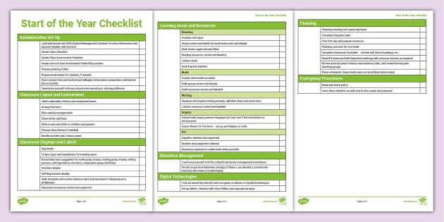 NZ Teachers' Back to School Checklist | New Zealand