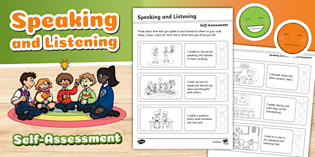 Speaking and Listening Self Assessment Activity Sheet