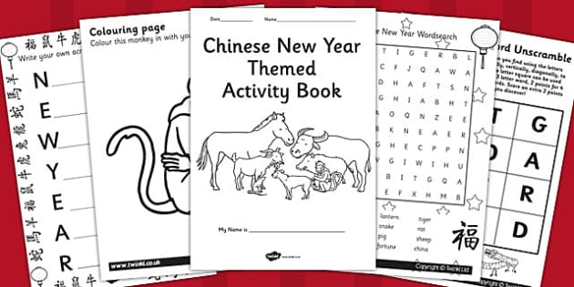 Chinese New Year Themed Activity Book (teacher made)