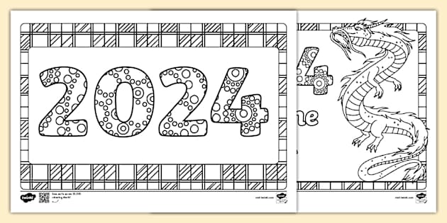 2024 Mindfulness Colouring Pages - Twinkl