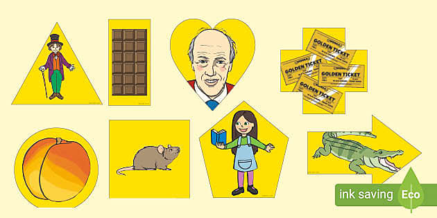 Roald Dahl Day Cutting Skills Worksheet - Twinkl