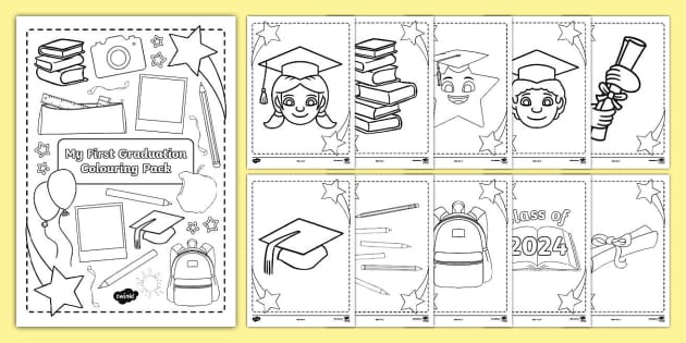 My First Graduation Colouring Pack (teacher made) - Twinkl