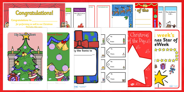 Christmas Gift Certificates and Rewards Resource Pack - xmas