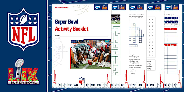 FREE! - NFL Activity Book | Super Bowl Resources | Twinkl Resources