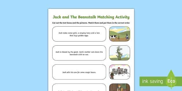Jack and the Beanstalk Sequencing Activity Pack