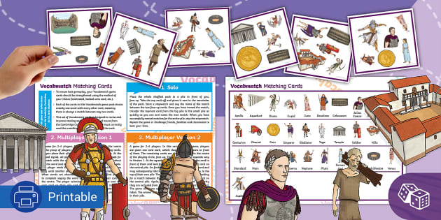 The Roman Empire Card Game for History National Curriculum