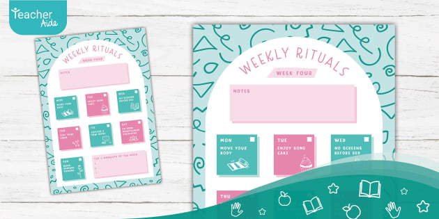 Weekly Rituals Week 4 | Confetti Theme | Teacher Aides