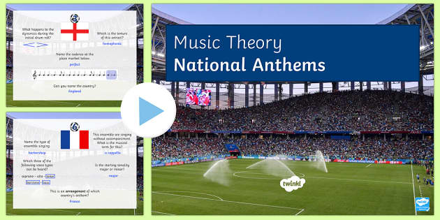 Men’s World Cup Anthems Listening Game | Twinkl Resources