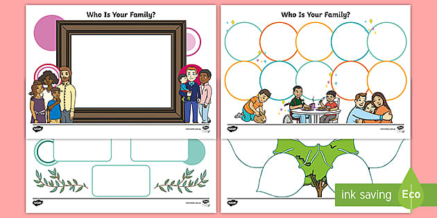 Who Is Your Family? Assessment Sheet (Hecho por educadores)