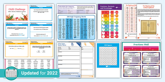 Tutoring Essentials for Year 5 Resource Pack (teacher made)