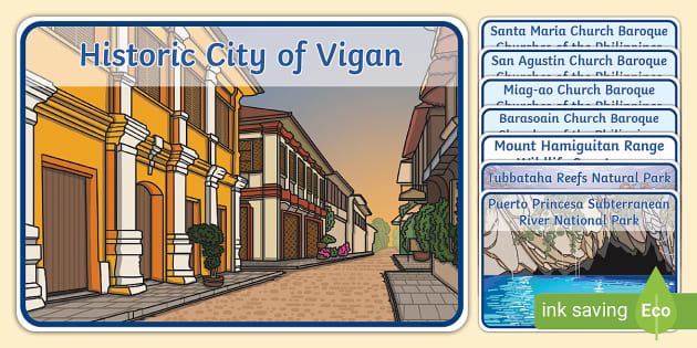 Philippines UNESCO World Heritage Sites Display | Twinkl