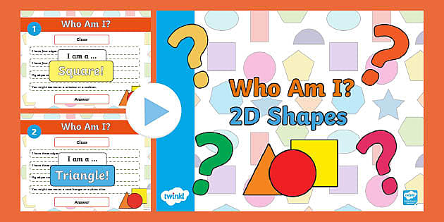 Who Am I? 2D Shapes PowerPoint - Year 1/2 Maths