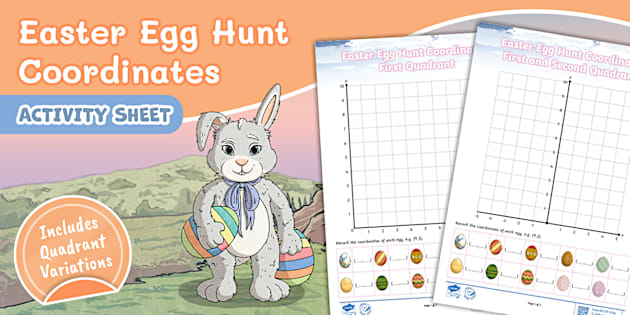 👉 Easter Egg Hunt Coordinates Game Worksheet