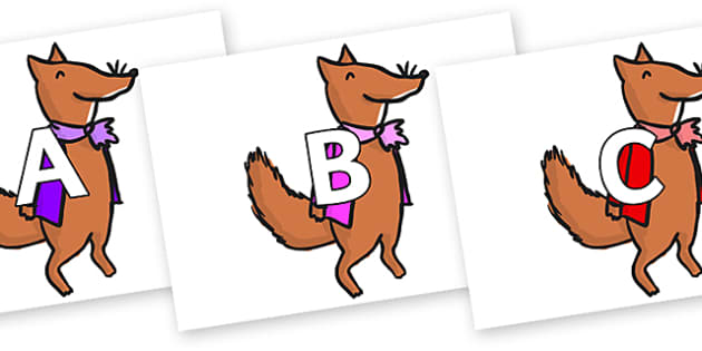 FREE! - A-Z Alphabet on Small Fox 1 to Support Teaching on Fantastic Mr Fox