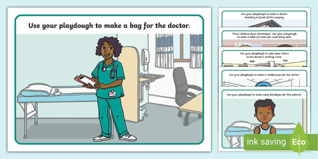Doctor's Surgery Playdough Mats | Twinkl - Twinkl