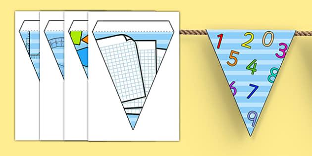 Maths Bunting (Hecho por educadores) - Twinkl